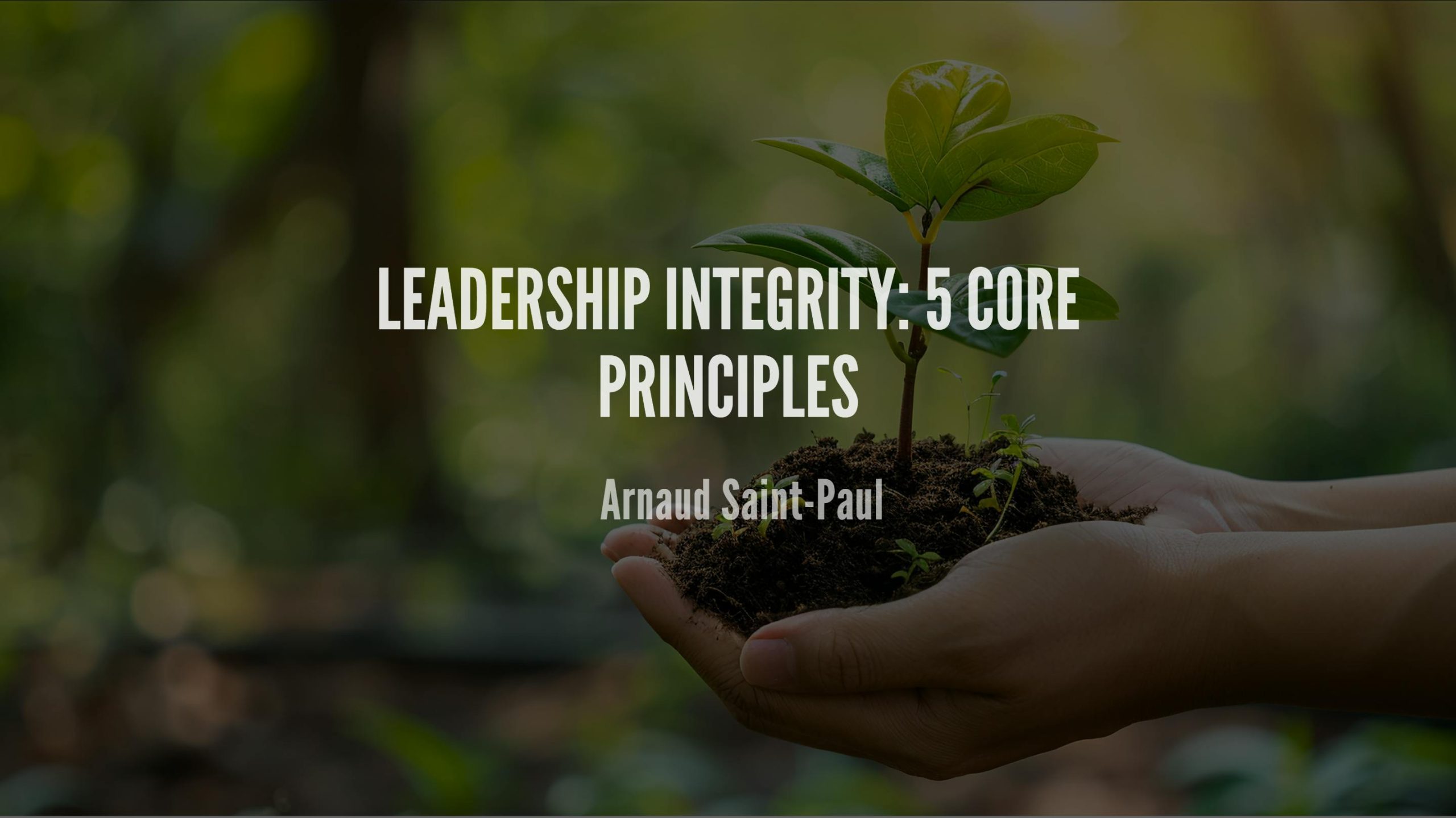 Leadership Integrity: 5 Core Principles - Inspirational Images and Quotes